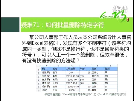 Excel疑难千寻千解丛书之Excel2010 操作与技巧 疑难71 如何批量删除...