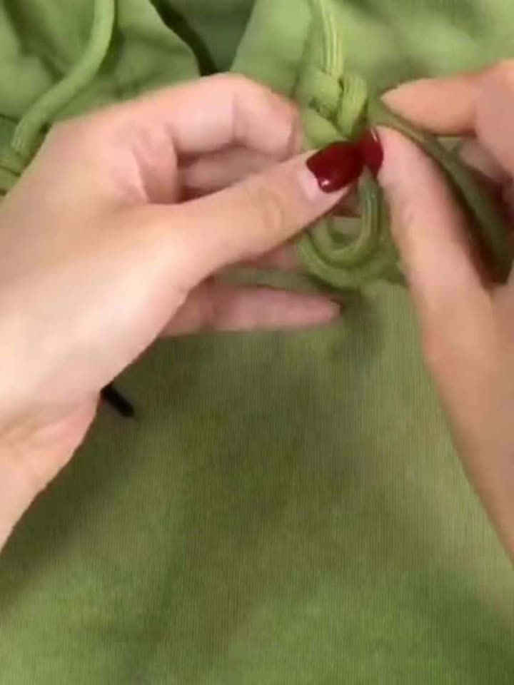 卫衣帽绳打结大合集,一看就会!