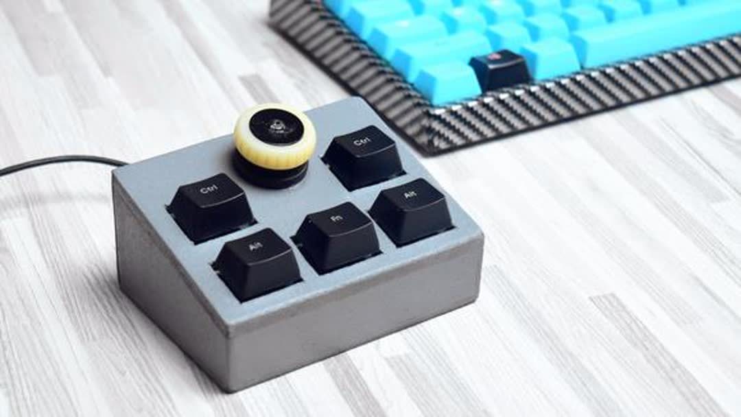 自制电脑多媒体控制按键 DIY按键可自定义多功能机械宏键盘