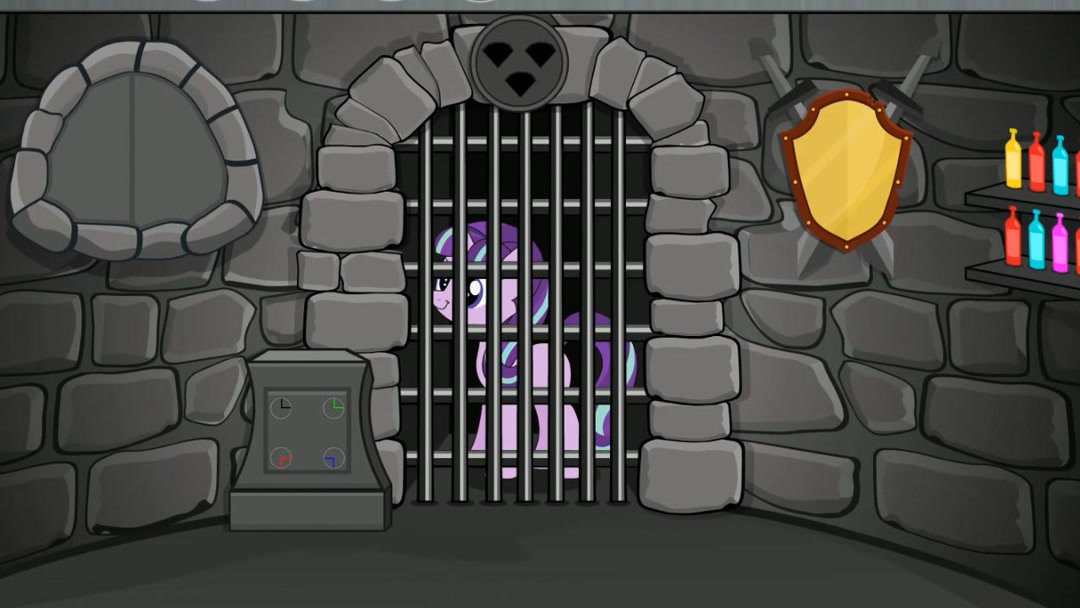 彩虹小马 紫悦被黑化的宇宙公主关进山洞?小马宝莉密室逃脱游戏