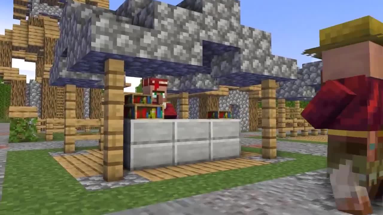 我的世界MC动画:村民种树