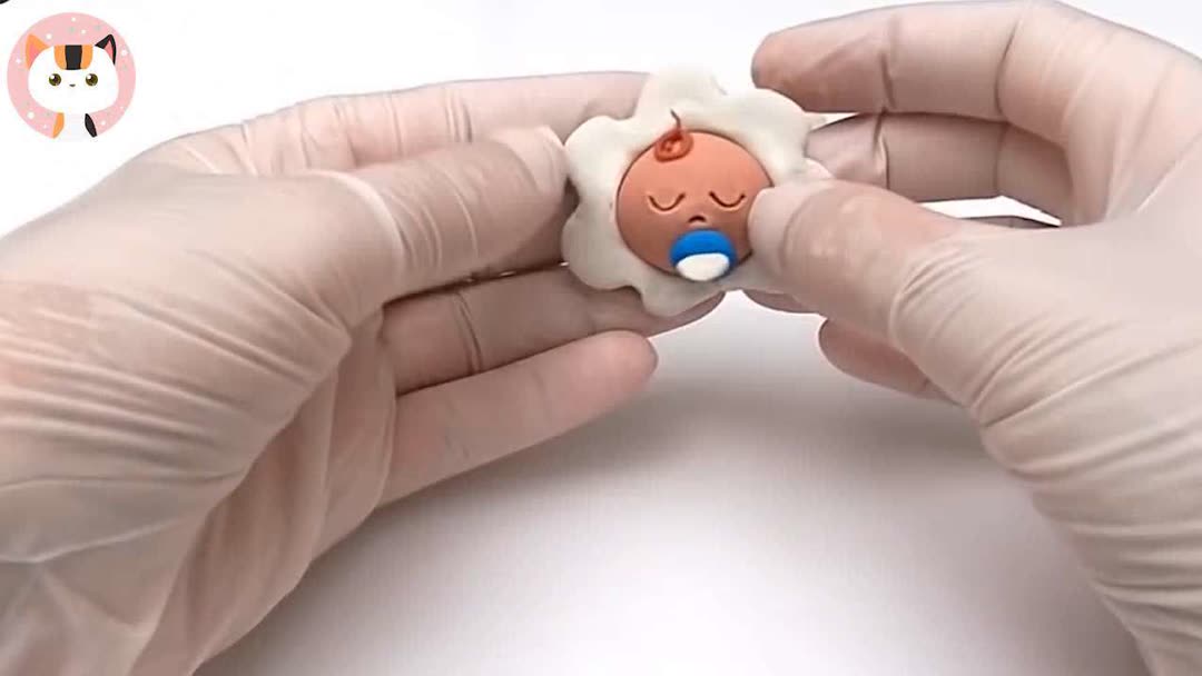 教你用橡皮泥做可爱的婴儿