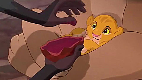 狮子王:超萌小狮王辛巴出生,动物大军纷纷来朝拜,小辛巴也太可爱了