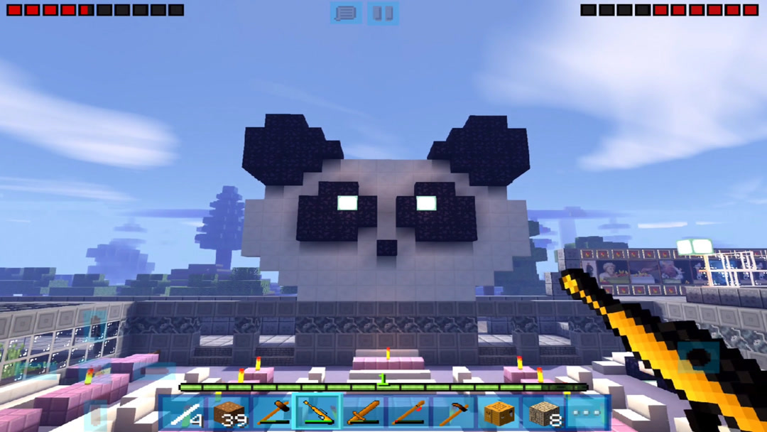 我的世界中国PE[猛砖]萌帅酷乐园#2 国宝大熊猫