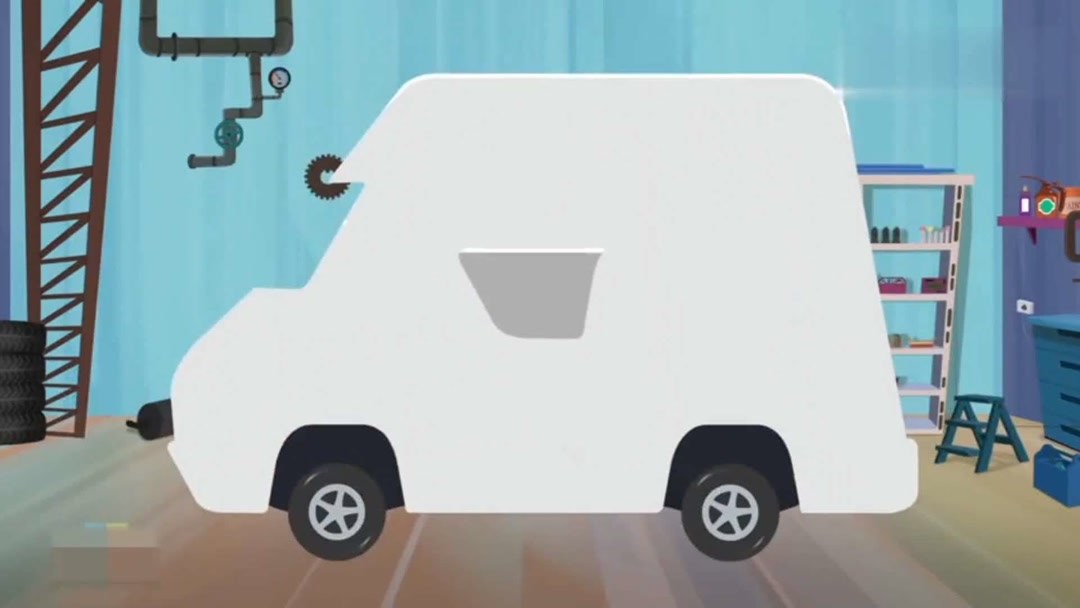 组装救护车急救人们,亲子动画