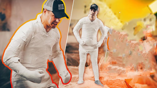 老外全身打石膏体验全身骨折,网友:太给医生省事了!