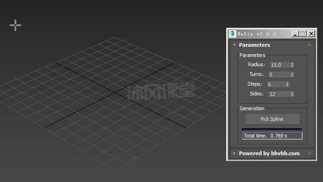 Helix for 3dsmax 螺旋线生成工具演示