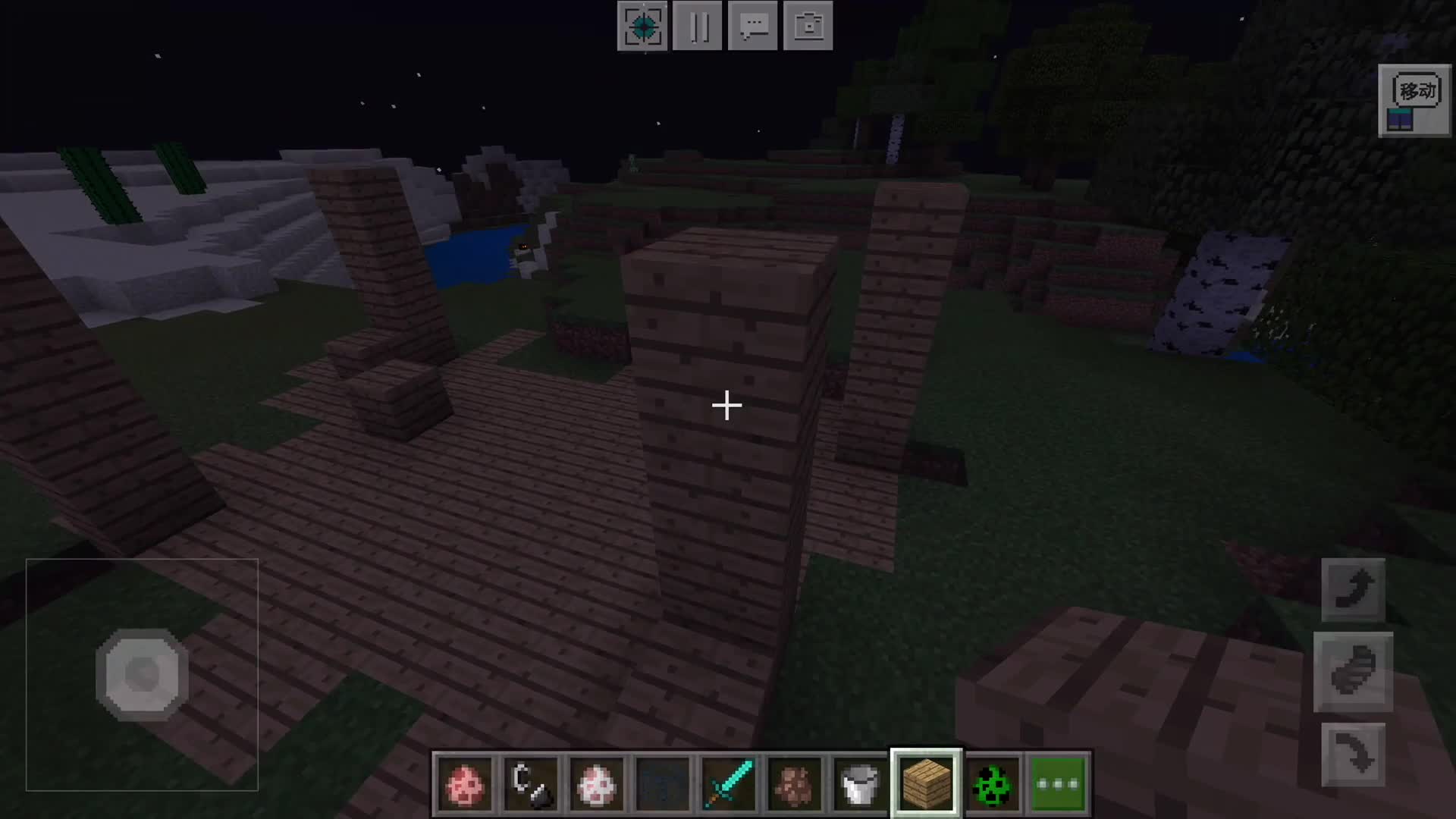 我的世界 木屋搭建开始啦