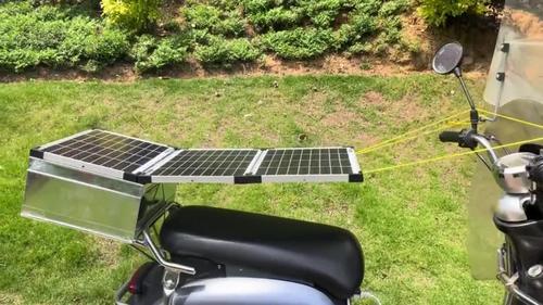 太阳能电动自行车,后尾箱折叠式