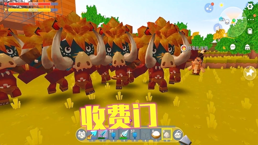 迷你世界385:我的城门交钱才能过,怪物知道情况后,会怎么做?