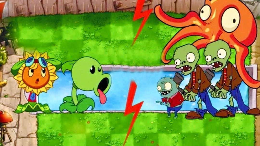 巨型章鱼,植物英雄,僵尸等级攻击 游戏