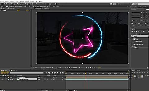 AE教程 AE光影saber短视频特效系统教学