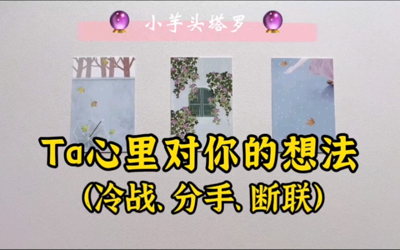 塔罗占卜:Ta心里对你的想法?