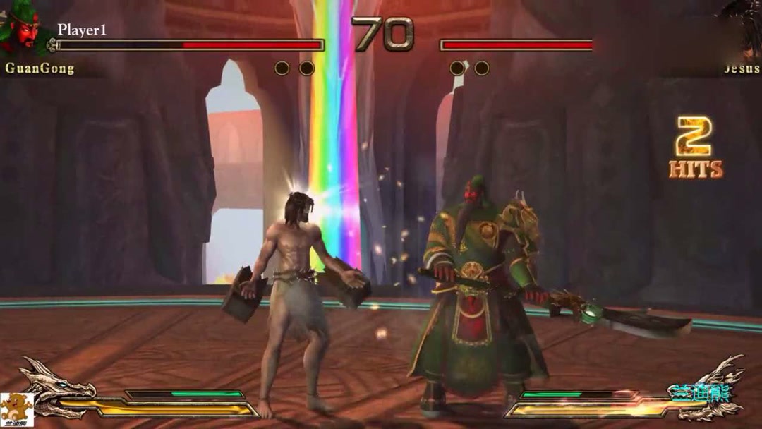神仙模拟器:关羽大战耶稣,上帝之子竟然被关羽一拳KO,太丢人