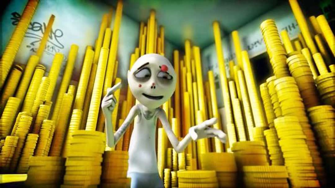 一部奇幻的动画,脸上长出神奇的痘痘,每按一下就会出现一摞金币