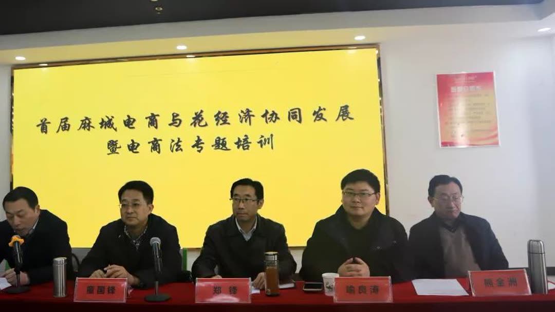 首届麻城电商与花经济协同发展暨电商法专题培训