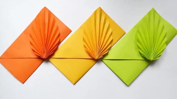 如何制作彩色纸信封,简单折纸教程DIY,简单易学,亲子游戏