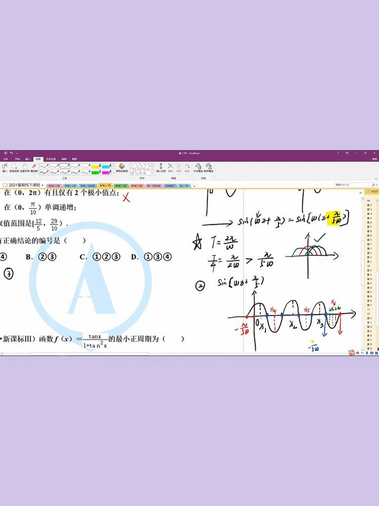 高中数学三角函数之性质应用讲解七