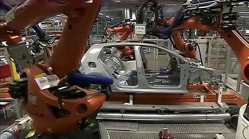 大众汽车生产制作全过程,智能生产车间,好像穿越电影了一样!