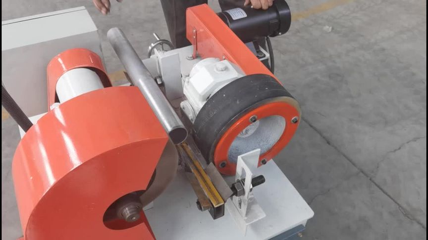 单工位圆管抛光机 铝管拉丝机试机 #抛光 #拉丝 #除锈 #打磨