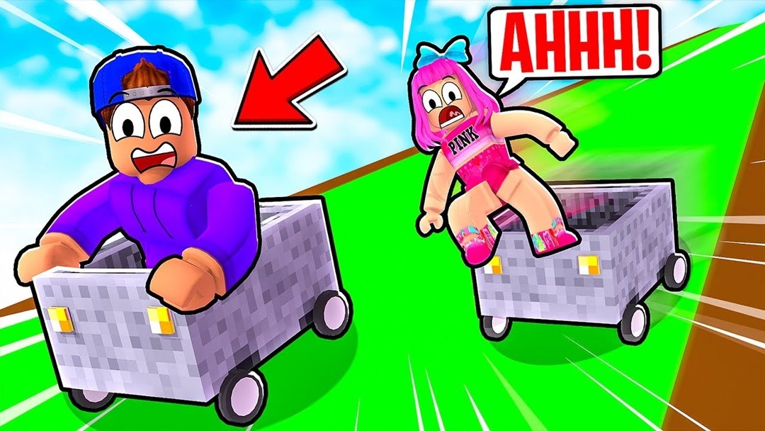 Roblox过山车模拟器:一头撞上铁球直接坠落灰飞烟灭!小飞象解说