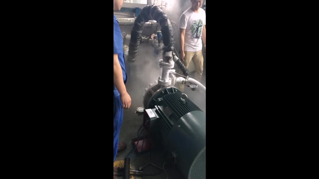 液氧,液氮离心泵用干气密封(泵生产厂)现场安装、开车试验视频