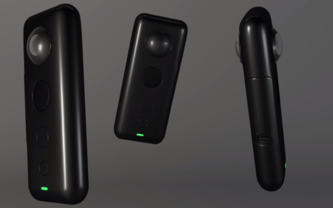 C4D渲染-使用c4d自带物理渲染器进行建模渲染insta360 onex