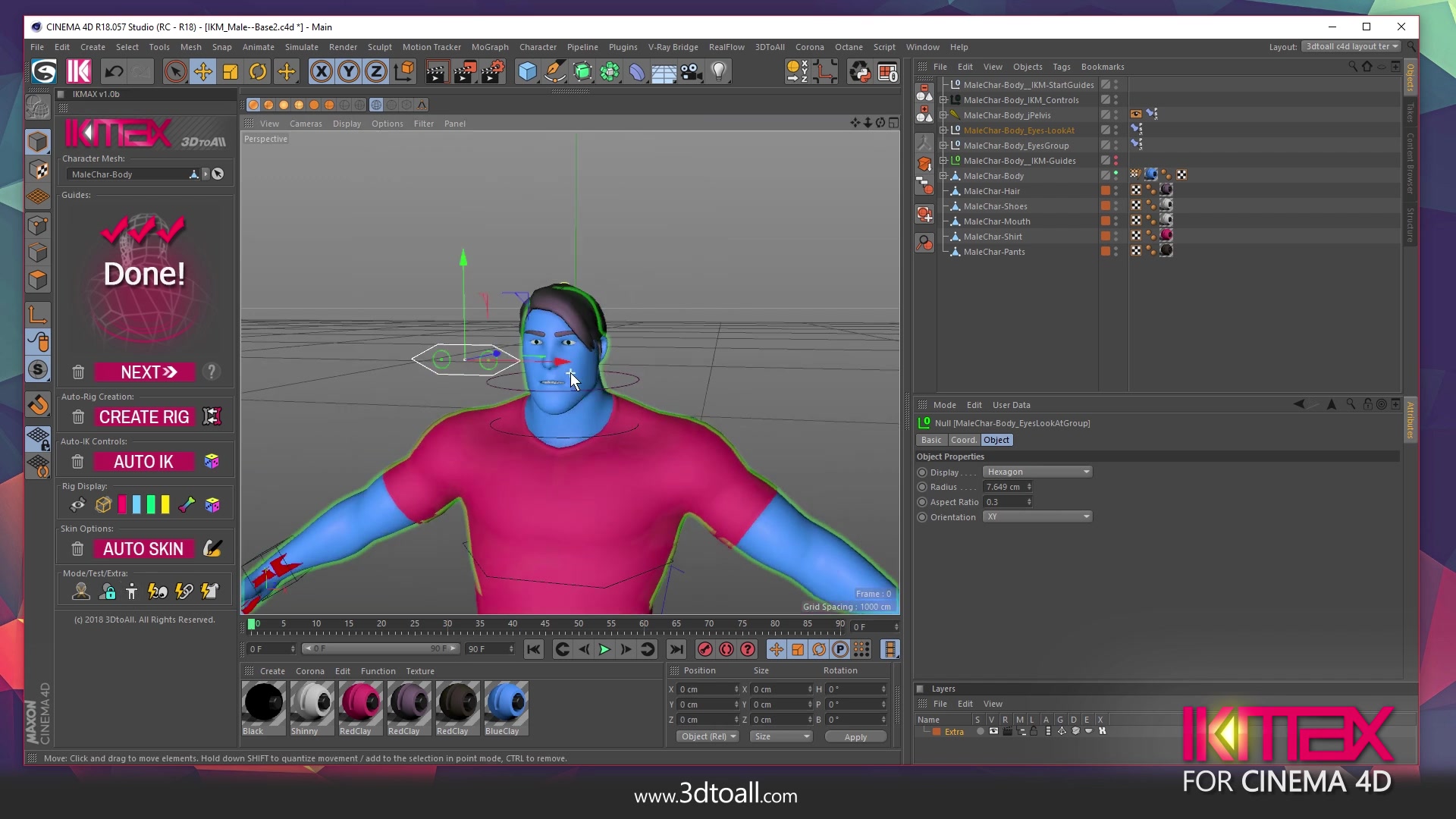IKMAX for Cinema 4D v1.0自动角色绑定插件下载