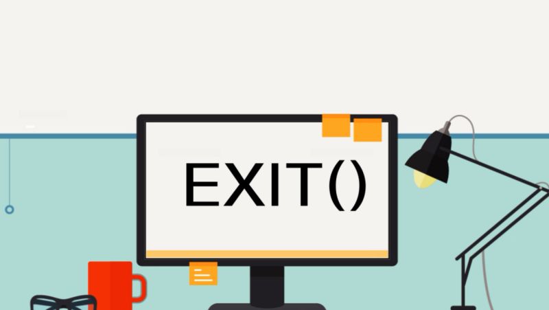 Exit():是一种电脑函数