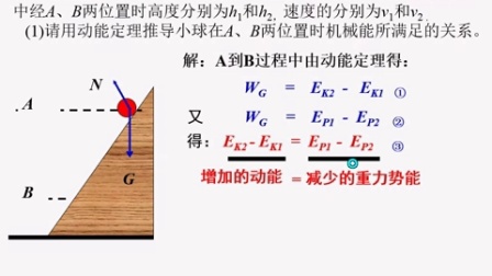 《机械能守恒的条件》——曹艳如 微课