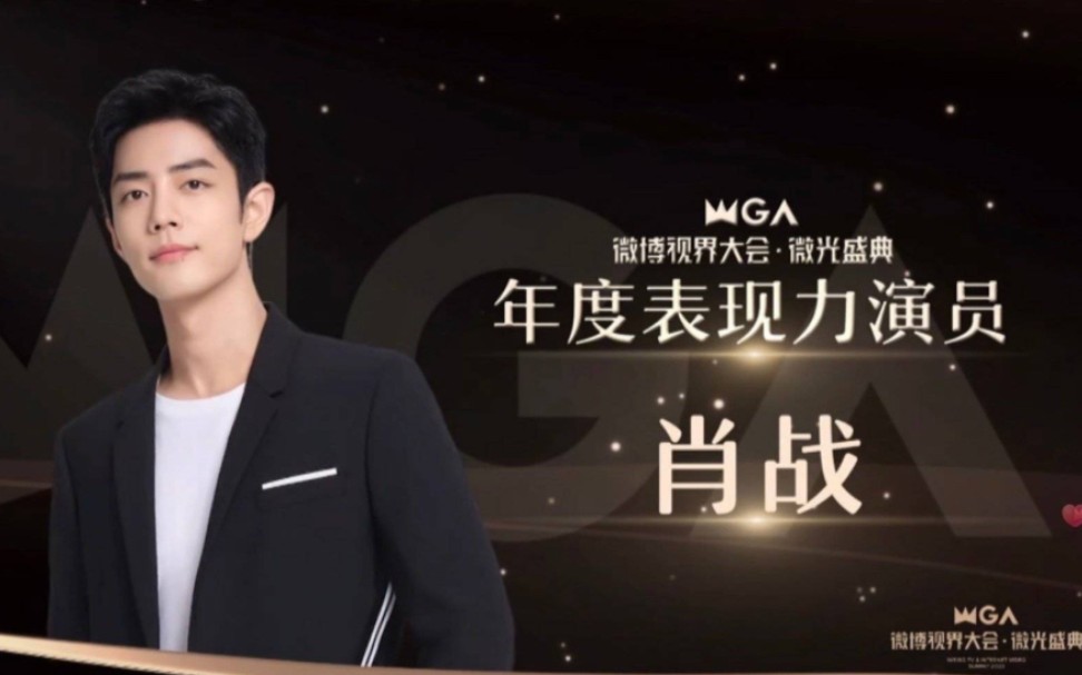 微博视界大会·微光盛典 年度表现力演员—肖战