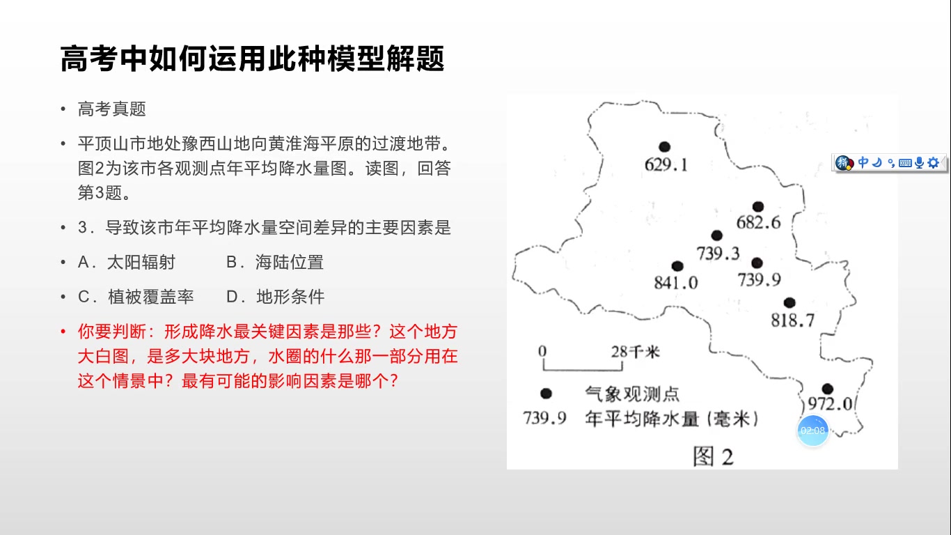 八大模型帮你一个月高考地理提高20分