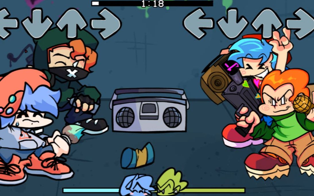 【FNF PB】组队约会 最喜欢的两对来唱新手教程?可有地方不一样?