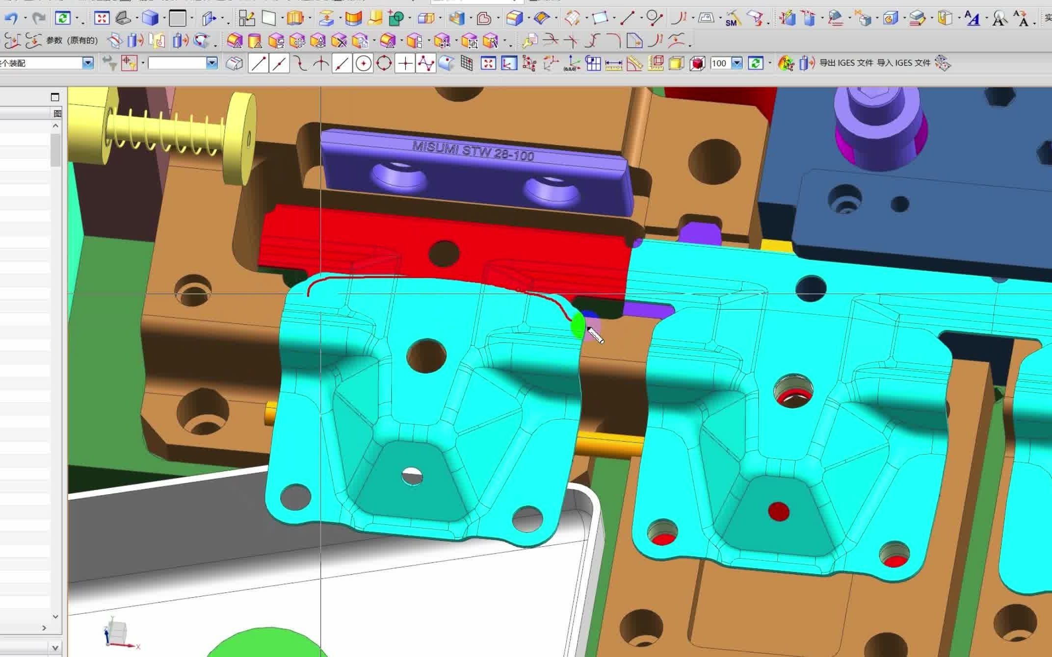 五金模具设计,曲面展开前前后后的一系列操作,看懂了吗?