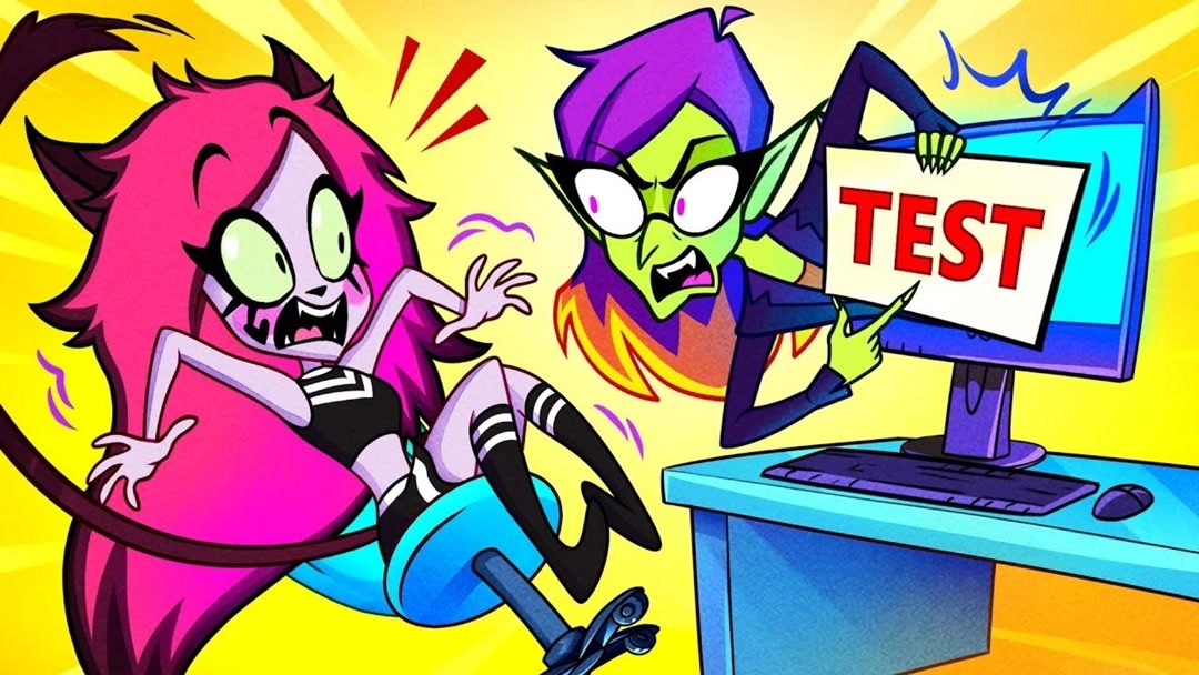 高中生动画 -这网课跟我们一模一样,气的老师从屏幕钻出来!