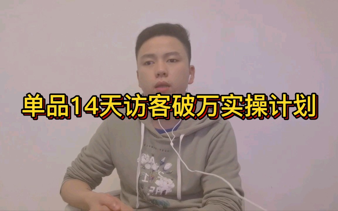单品14天访客破万落地实操计划(附:操作计划表格)