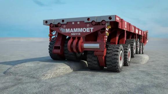 SPMT模块化自行走,大件车中的陆地巡航舰