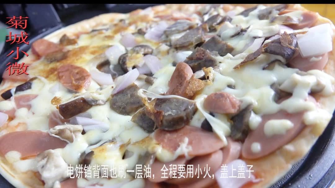 家庭版的懒人披萨,简单快速,在家简单制作,看一遍就会