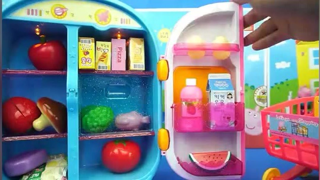 小猪佩奇第5季 佩奇的电冰箱过家家玩具 小猪佩奇动画片 佩佩猪