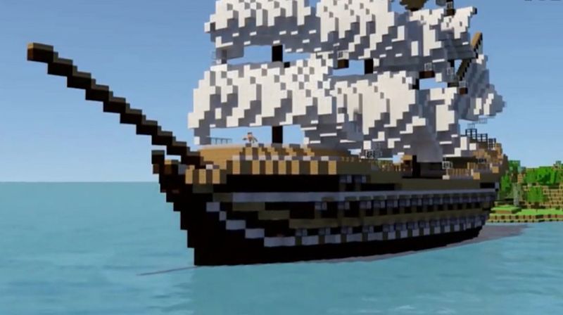 我的世界动画:造艘大船向岛出发!