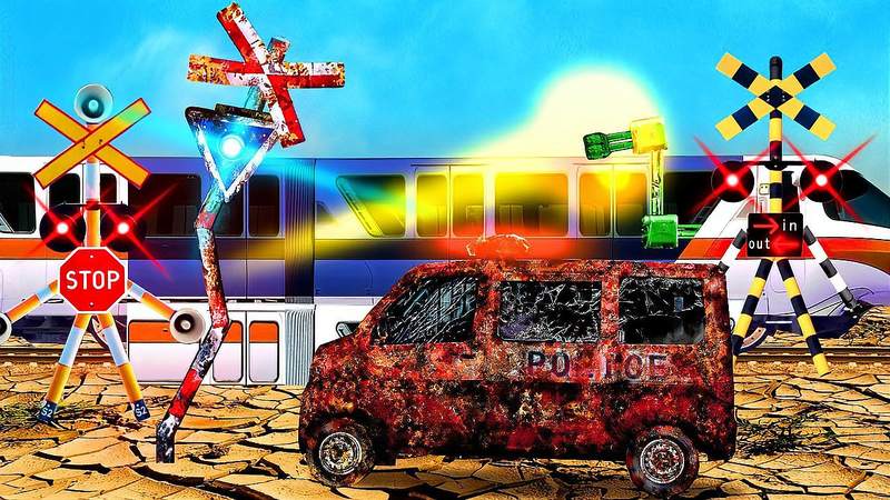 趣味动画:红绿灯变身成修理工,到沙漠修理汽车