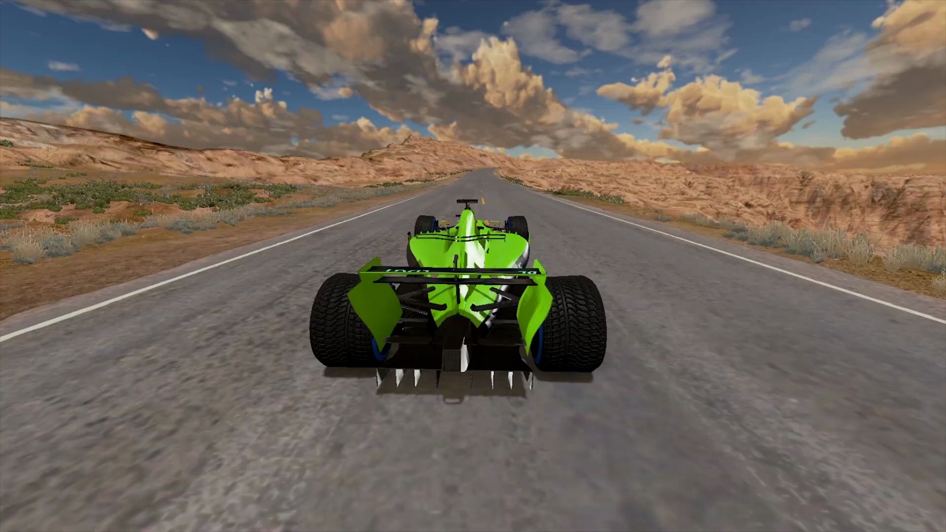 F1赛车在正常道路上撞车 - beamng drive - Car Pal