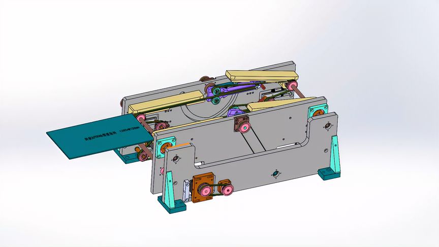 pcb板180度翻转机构设计,设备相当巧妙,听一次肯定听不懂