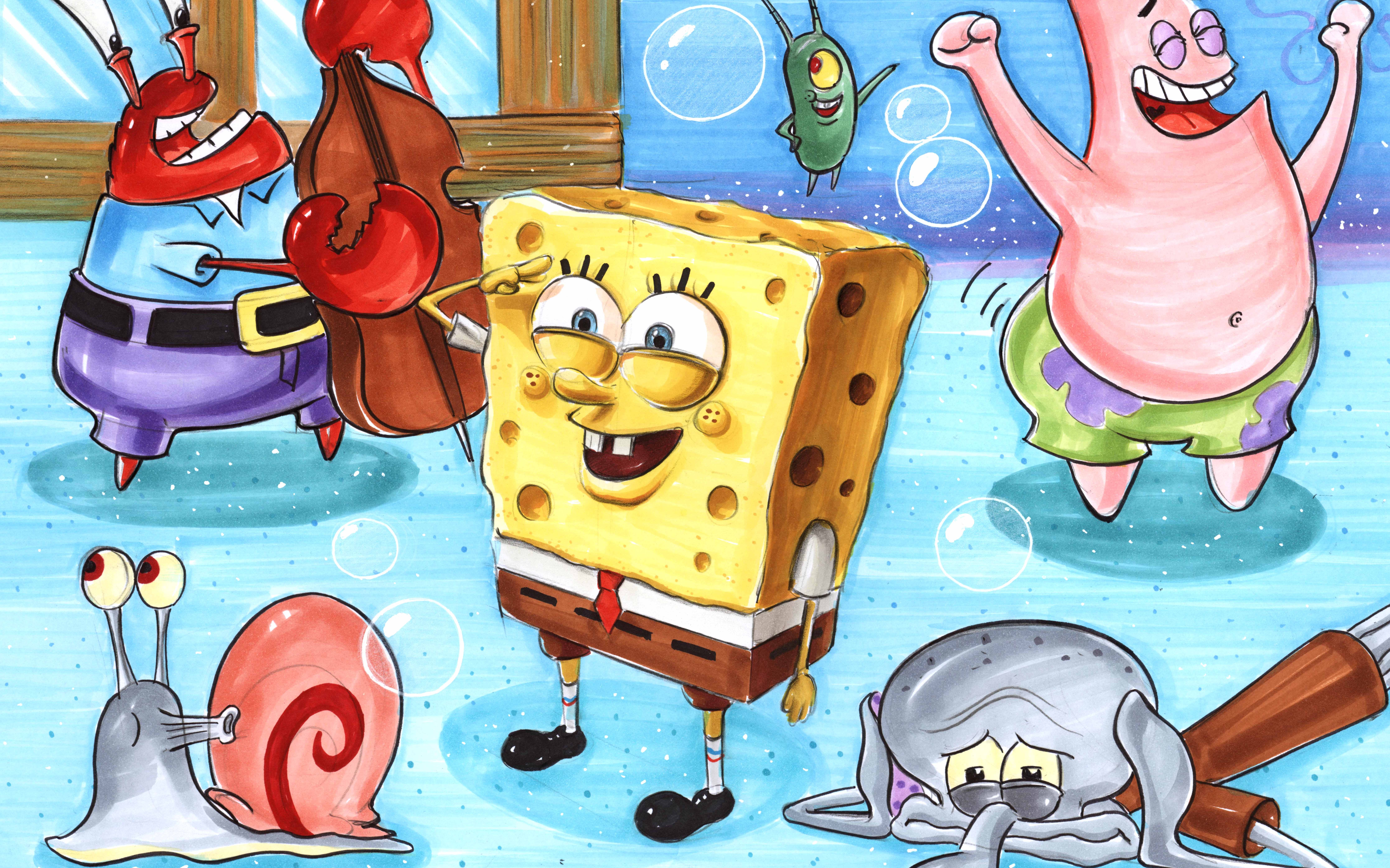 【工业设计手绘】海绵宝宝马克笔表现