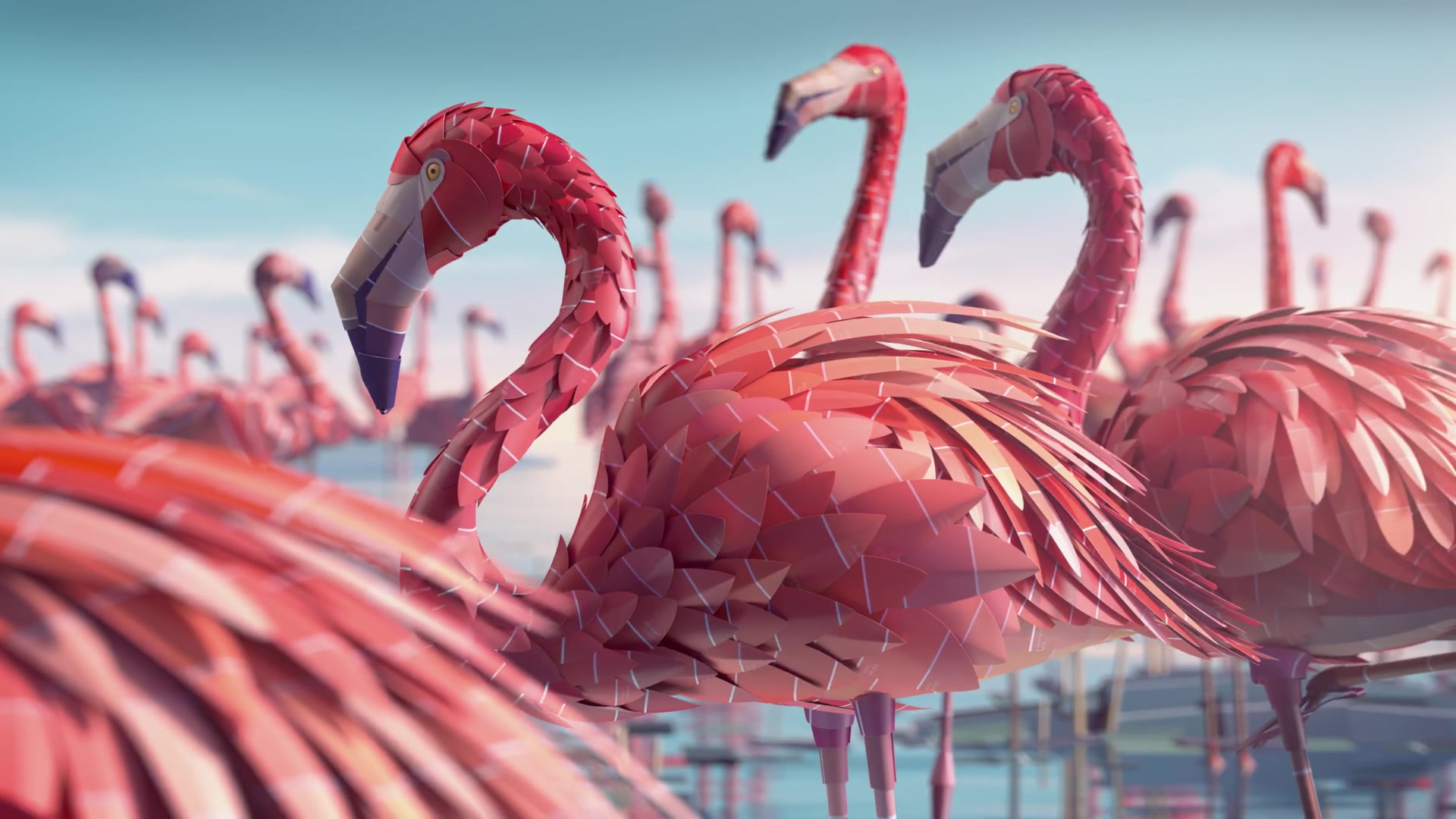 【CG动画】百万建模——超级震撼的动物动画(Sherwin-Williams “...