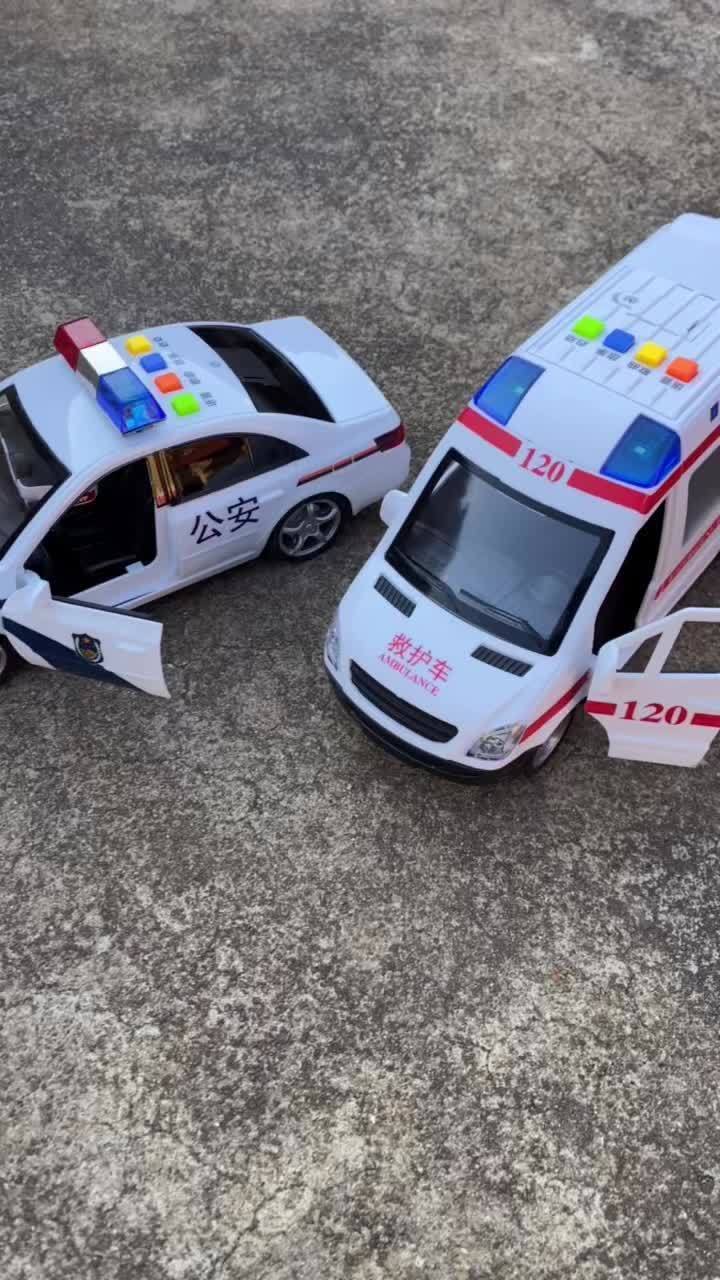 #汽车模型 #警车 #救护车