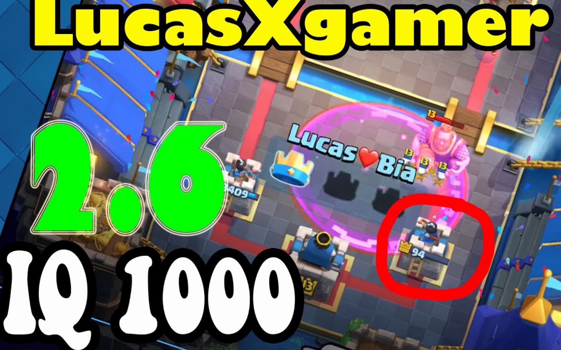 【皇室战争】IQ1000的2.6费速猪选手LucasX 2.6速猪VS各种热门卡组...
