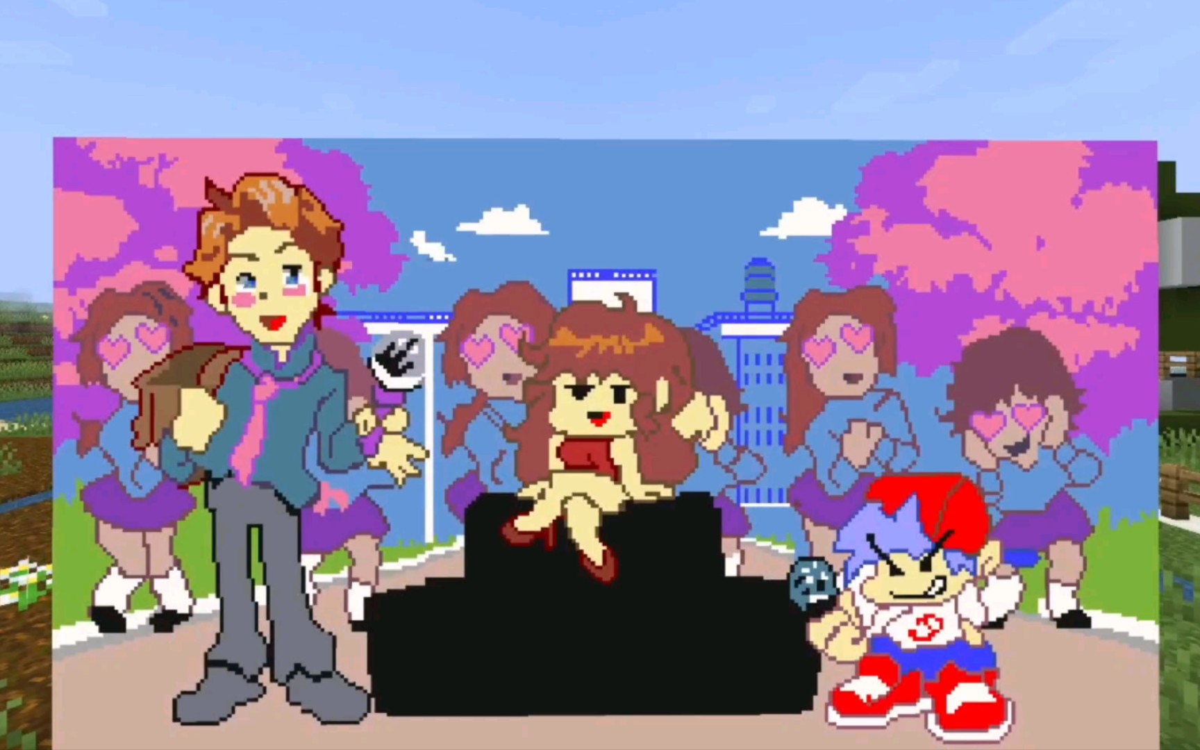 【我的世界像素画】你敢相信这是硬画的?