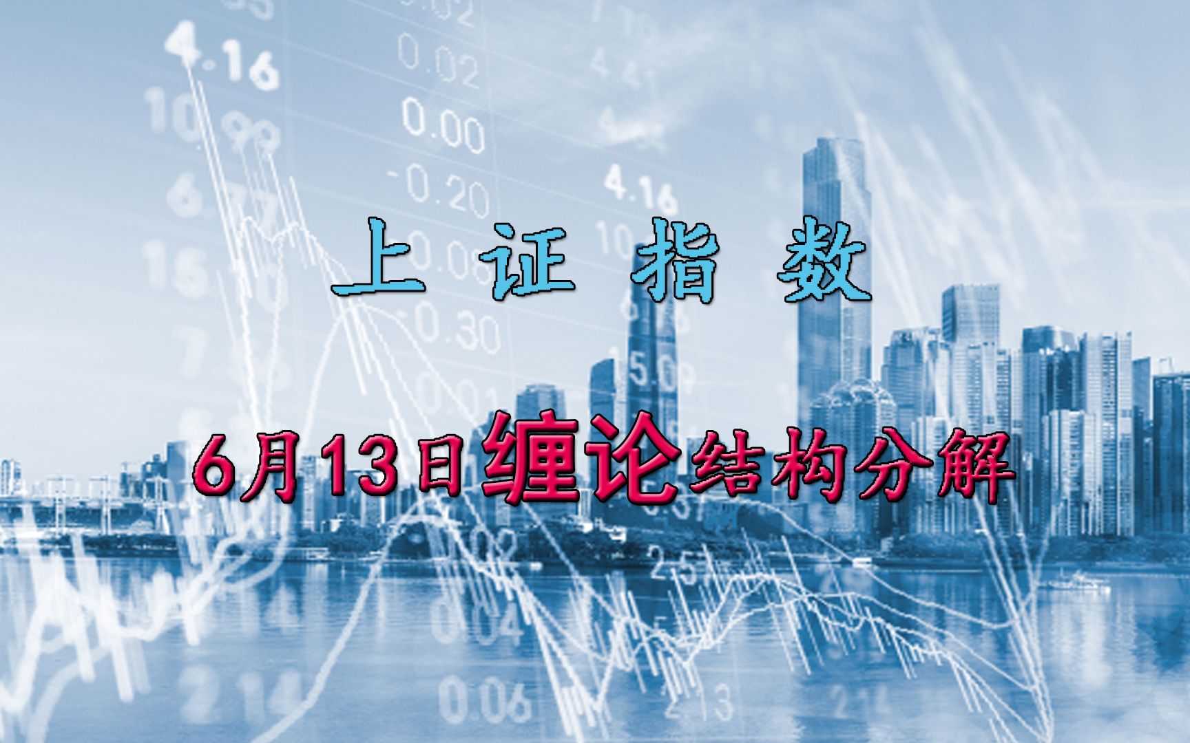 6月13日上证指数缠论解盘:一分钟离开段形成中枢后能否突破平台