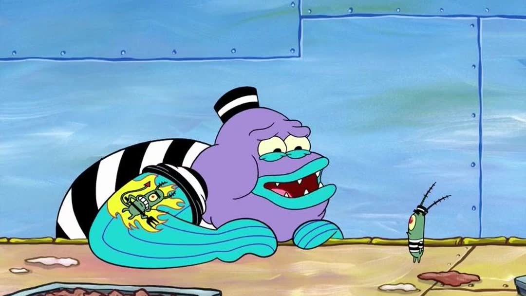 海绵宝宝:痞老板那么厉害吗,监狱里的犯人,对他唯马是瞻